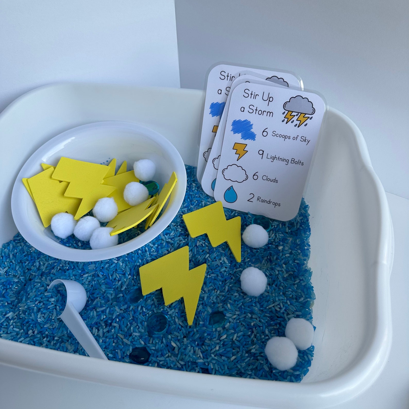 Stir up A Storm Sensory Bin Preschool Weather Unit Study - Etsy