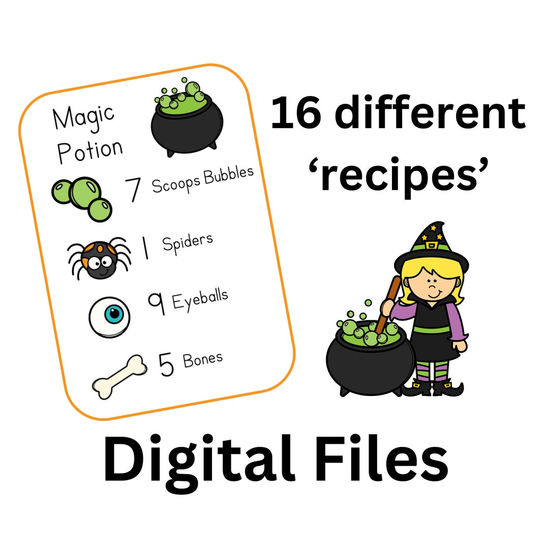 Magic Potion Sensory Bin Digital Download Cards Only - Etsy