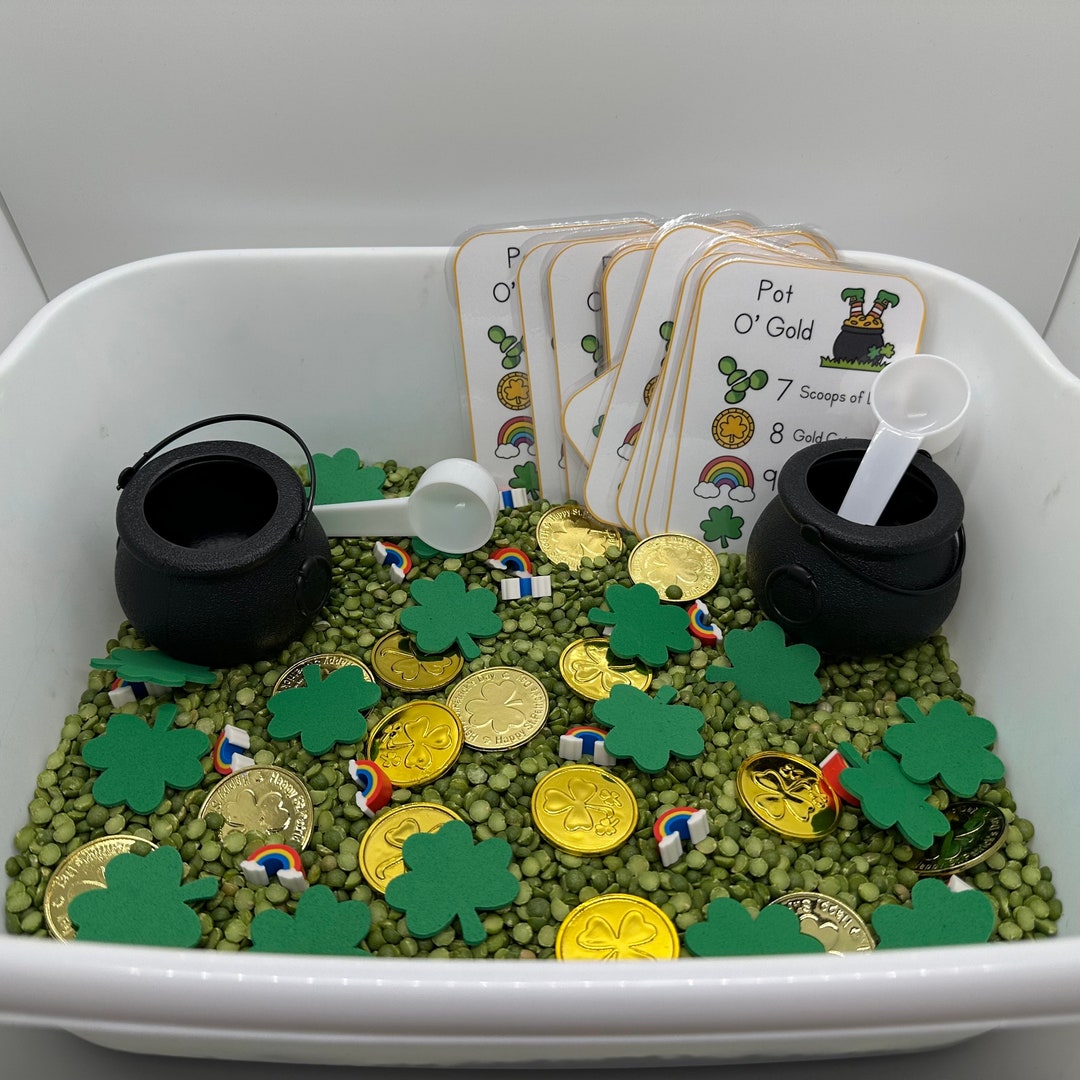 St. Patrick’s Day Sensory Bin | Sensory Bin | Preschool Winter Game ...