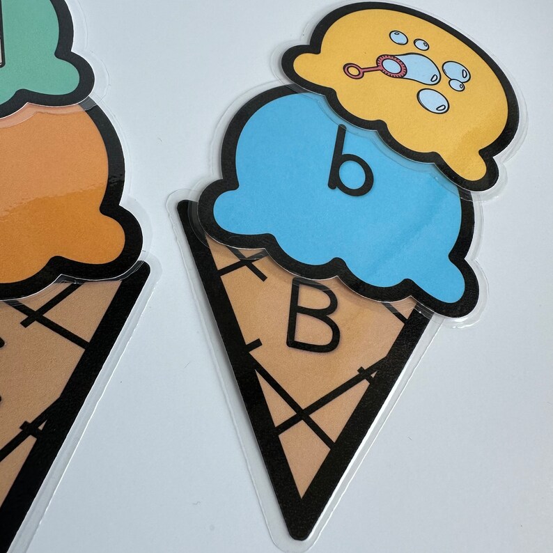 Ice Cream Letter Matching Preschool Summer Learning - Etsy