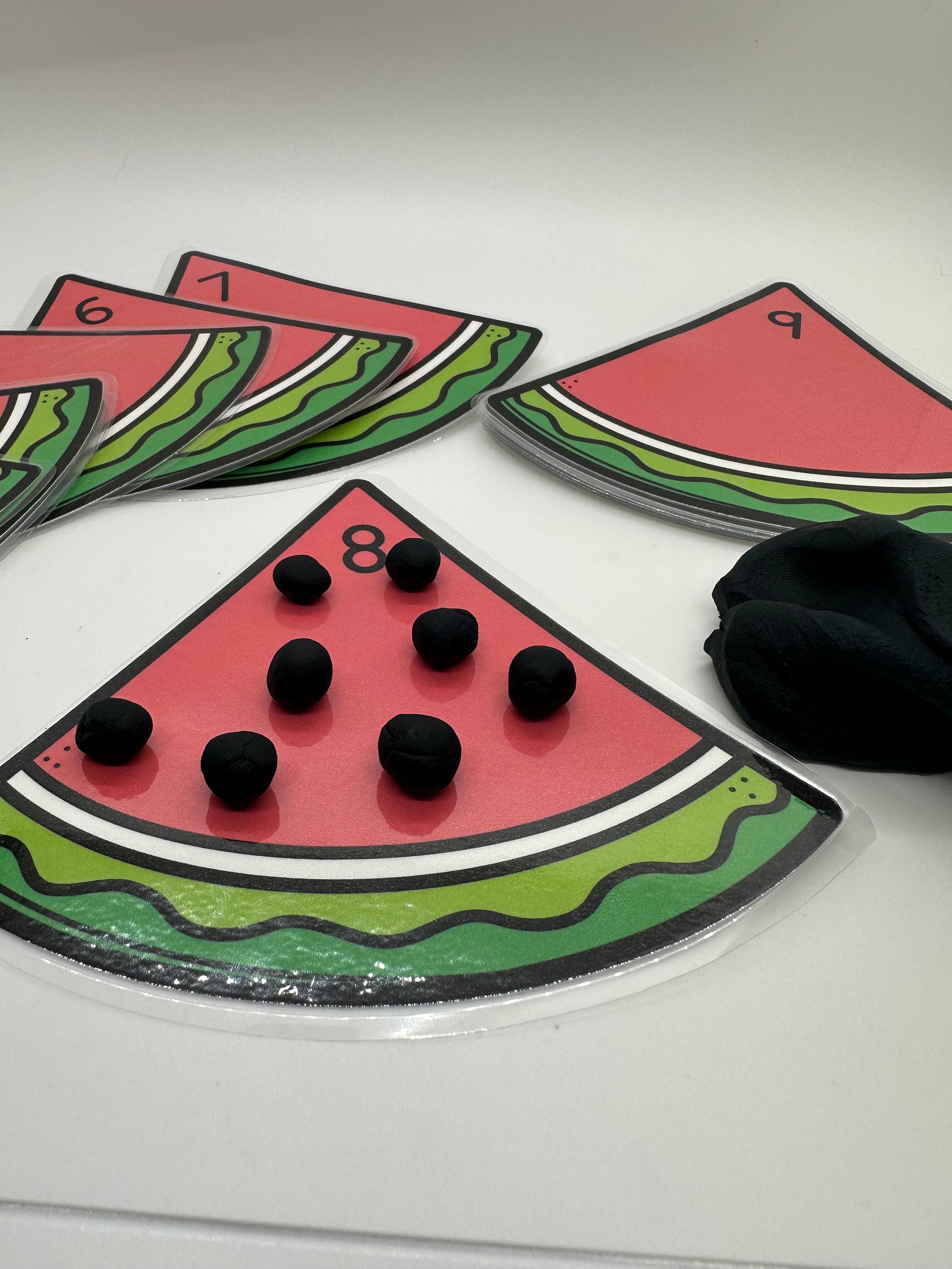 Playdough Counting 1-20 | Watermelon Playdough Mat | Hands on Learning ...