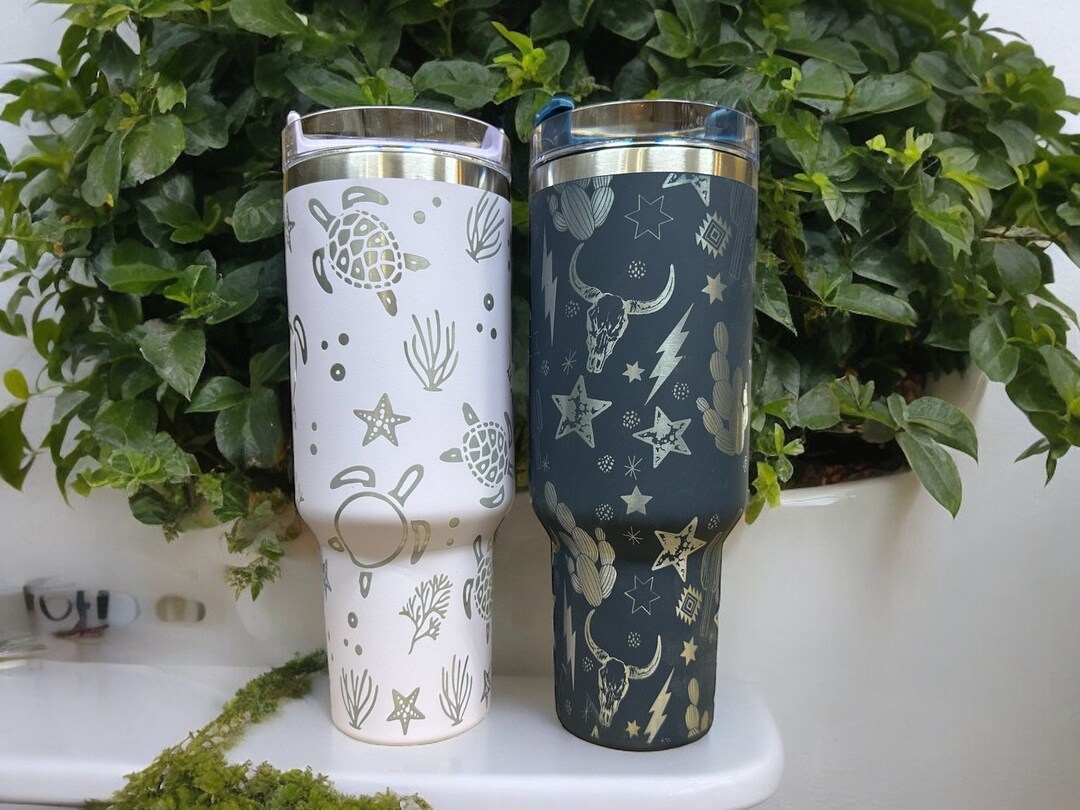 Turtle Tumbler| Sea Turtle Cup| Sea Animal 40oz Cup| Water Bottle With ...