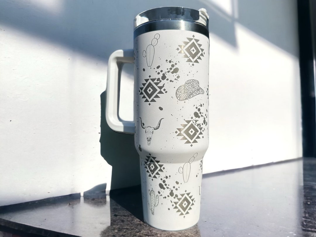 Aztec Engraved 40 Ounce Tumbler|aztec Coffee Mug|engraved Aztec Cup|40 ...