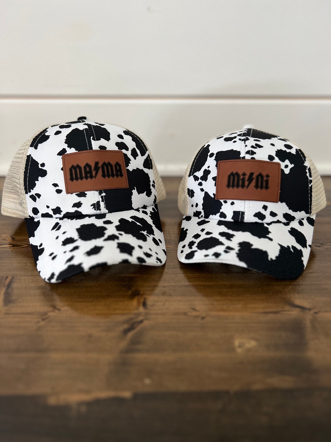 Mama Mini Matching Hats|mom and Daughter Matching Hats|matching Cow ...