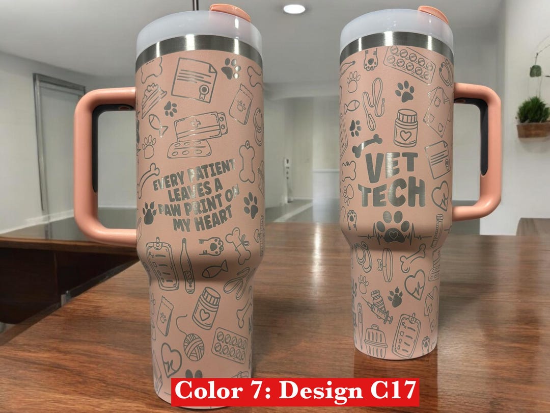 Vet Tumbler|tumbler for Vet|veterinarian Cup|40oz Tumbler|gift for Vet ...