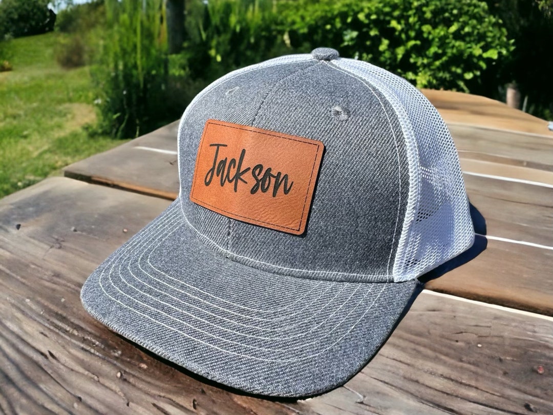 Name Hat|name Leather Patch|kids Personalized Hat|name Kids Hat|name ...