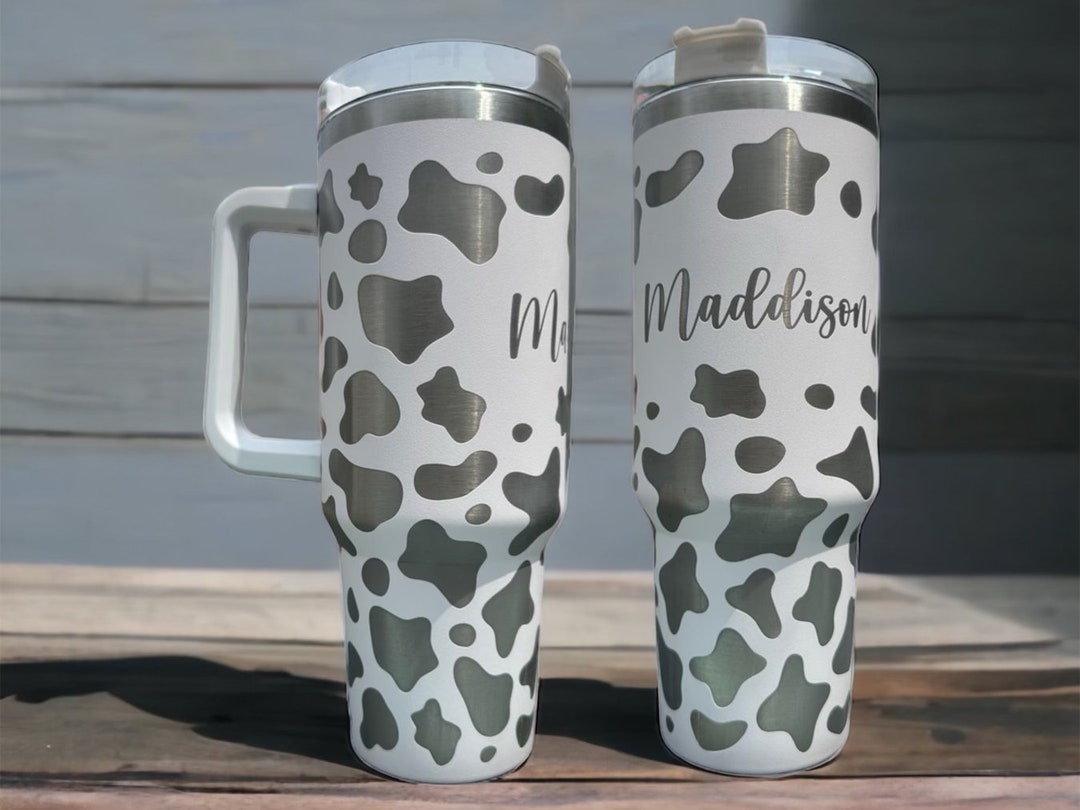 Cow Print Travel Mug|cow Coffee Cup|cow 40 Ounce Tumbler|cow Print 40 ...