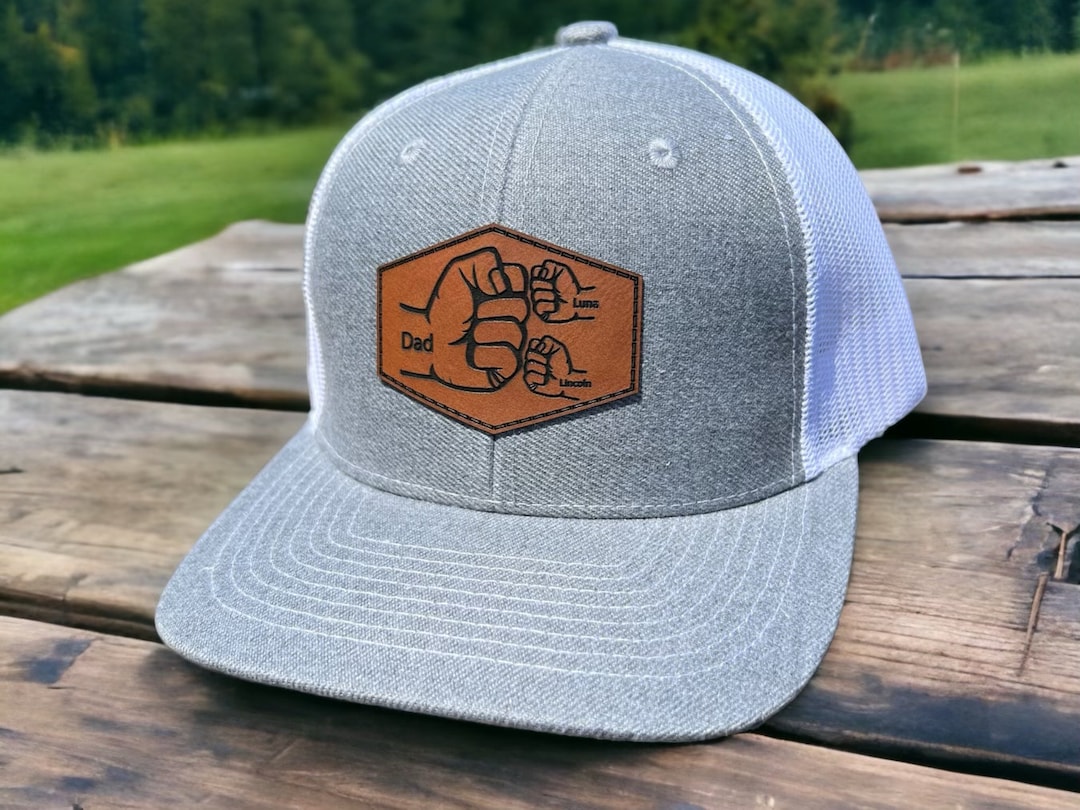 Dad Son Hat|fist Pump Hat|hat With Kids Name|men Hat|hat for Dad|papa ...