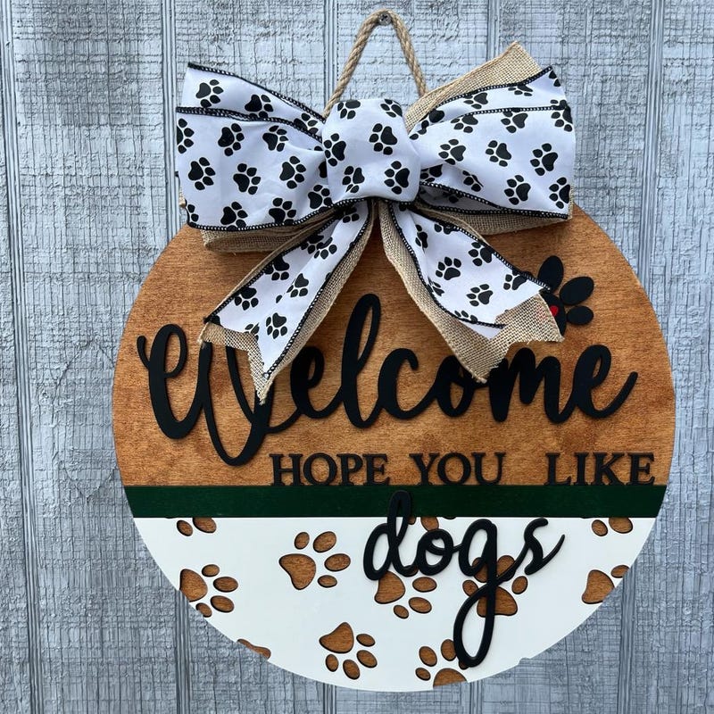 Dog Door Sign - Etsy