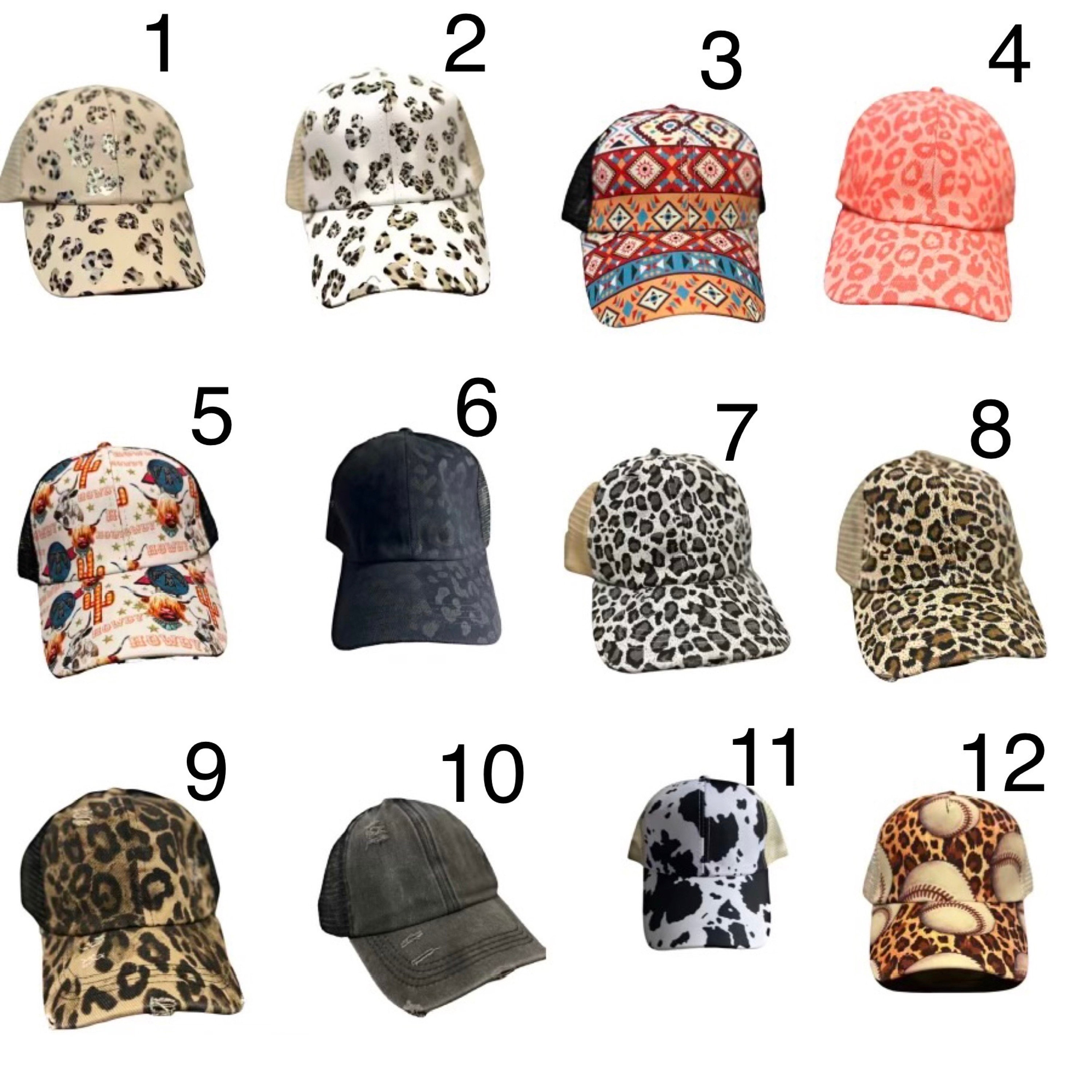 Custom Women Hat|custom Hat|personalized Hat|make My Own Hat|ponytail ...