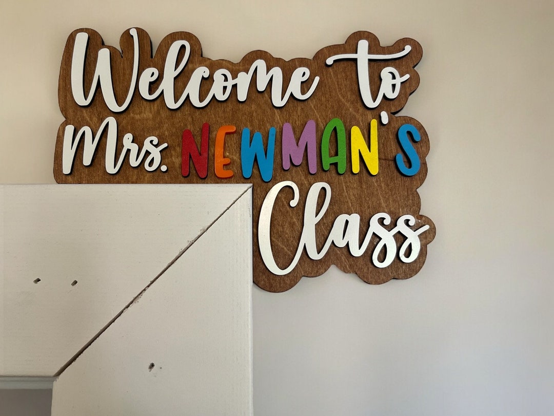 Teacher Door Sign|classroom Decor|welcome to Our Classroom Sign|welcome ...