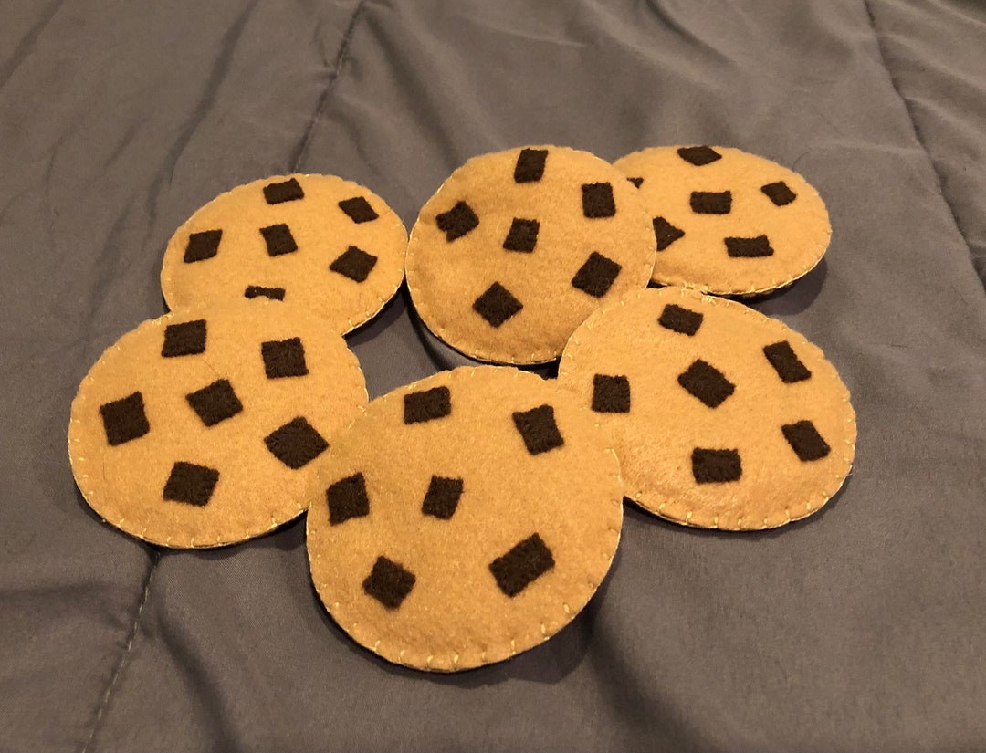 Felt Chocolate Chip Cookies - Etsy