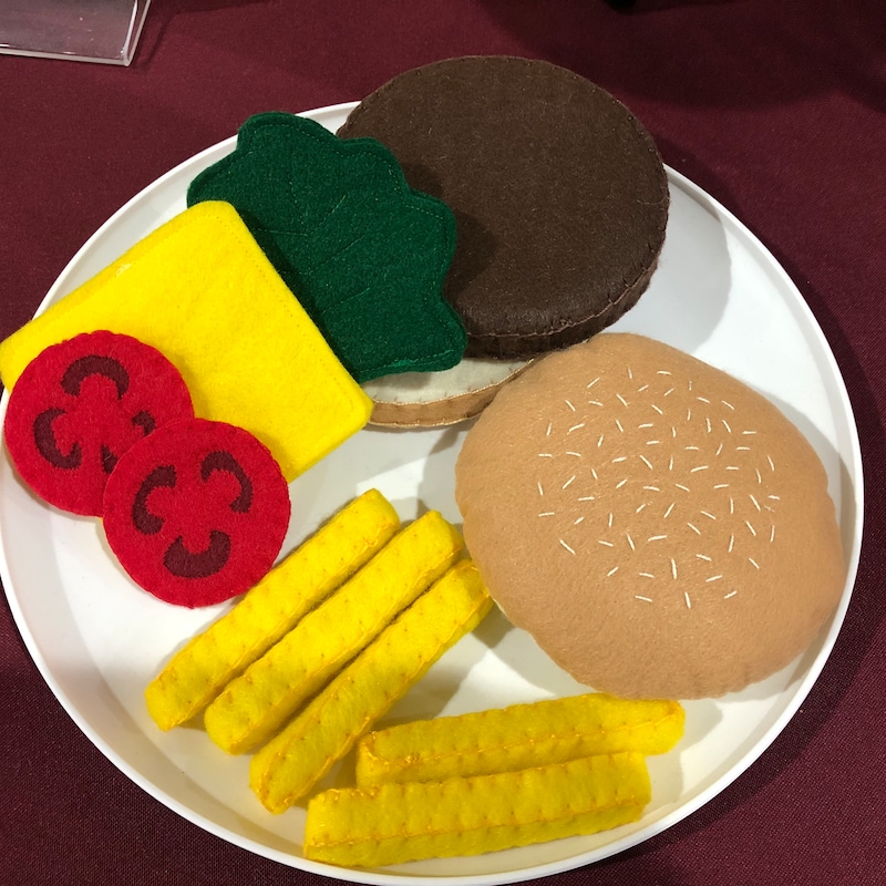 Felt Hamburger - Etsy