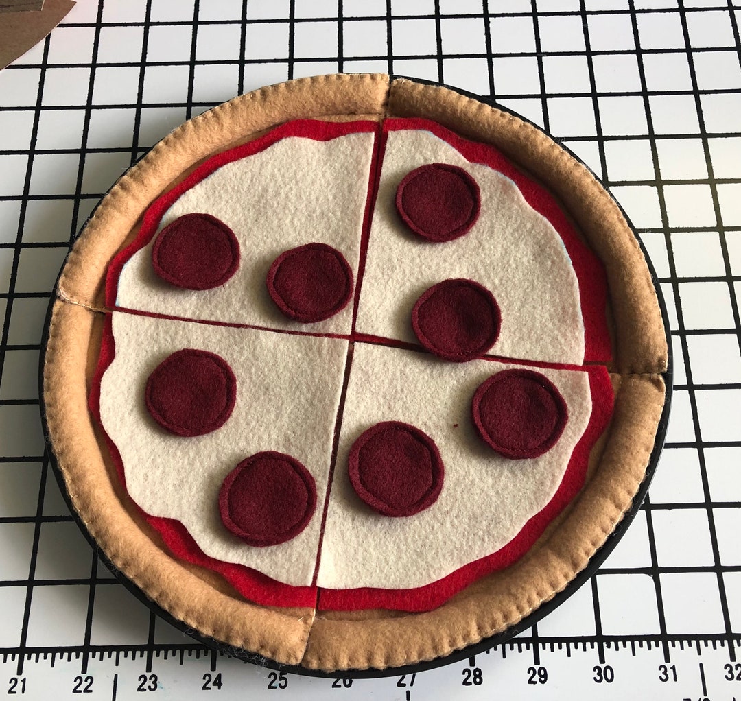 Felt Pepperoni Pizza Set - Etsy