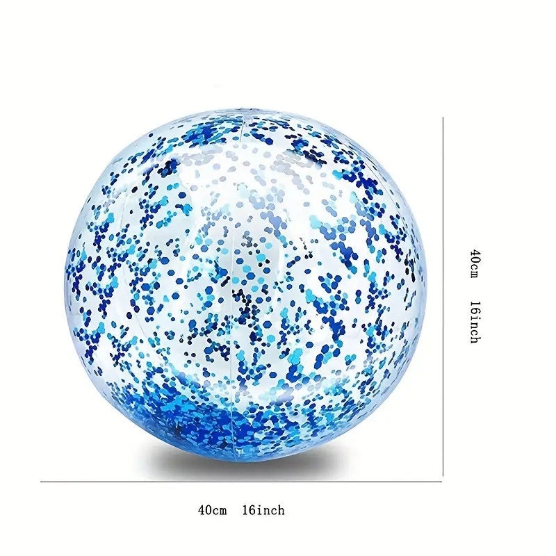 2pc Sparkleshine Glitter Beach Ball - Inflatable Sequin Beach Ball for ...