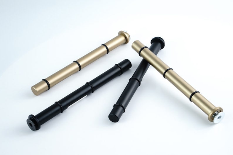 Wine Pegs Brushed Aluminum in Gold Color Modern Wine Rack Pegs Set of 2 ...