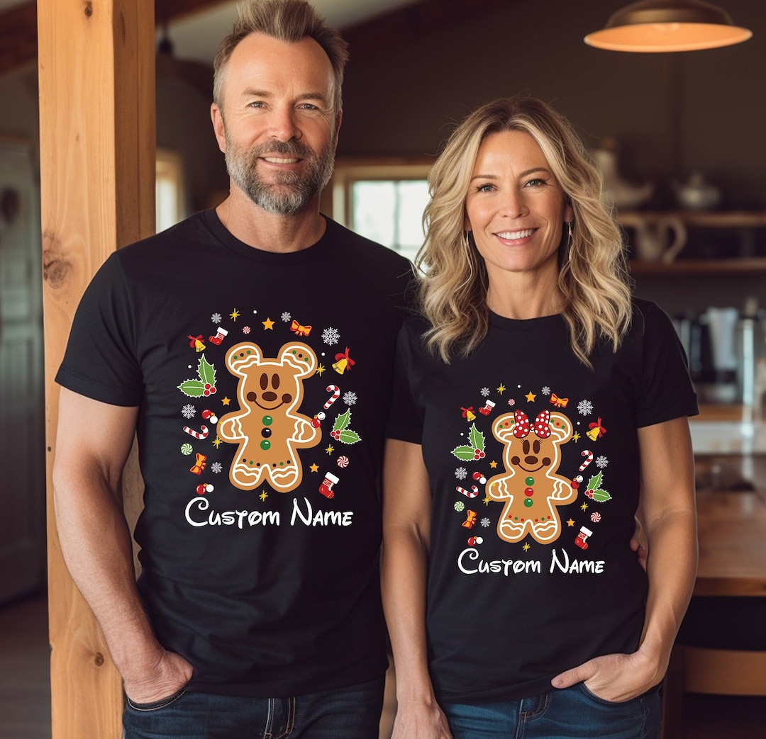Disney Gingerbread Shirts, Mickey Christmas Shirt, Christmas Squad ...
