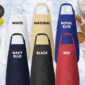 Custom Photo Chef Apron, Custom Text Apron, Personalized Gift Apron ...