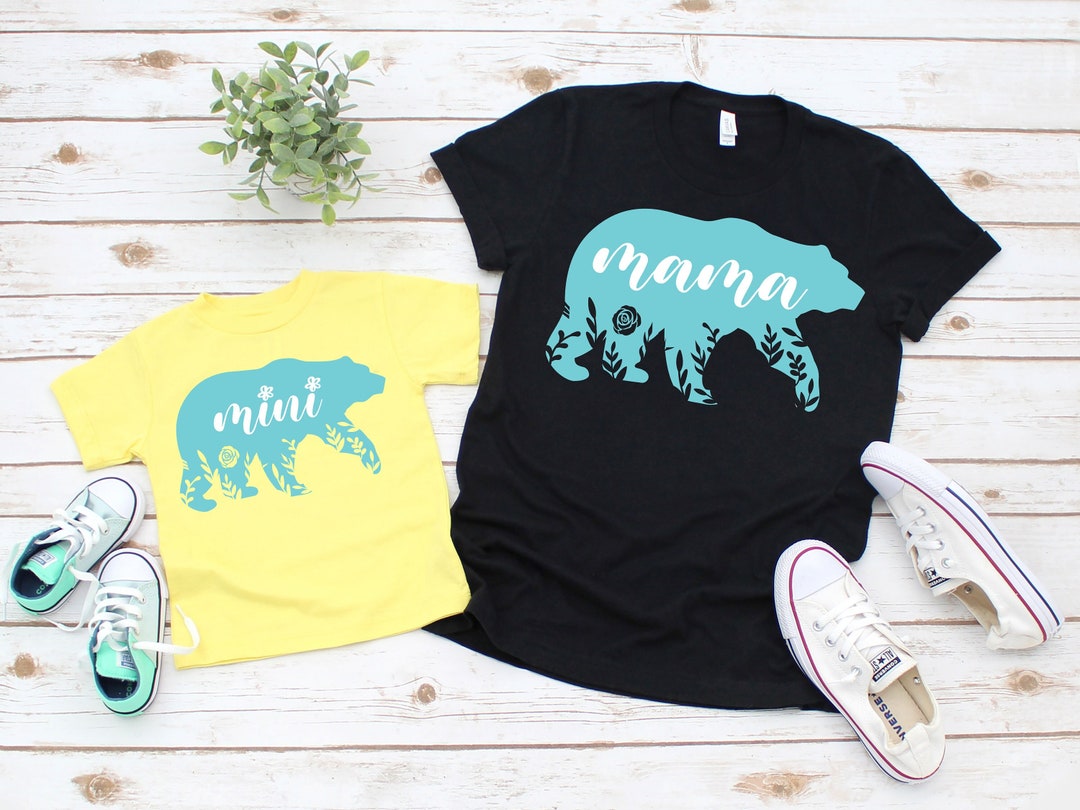 Mama Bear and Mini Bear Shirts, Mama Bear Baby Bear Shirts, Matching ...
