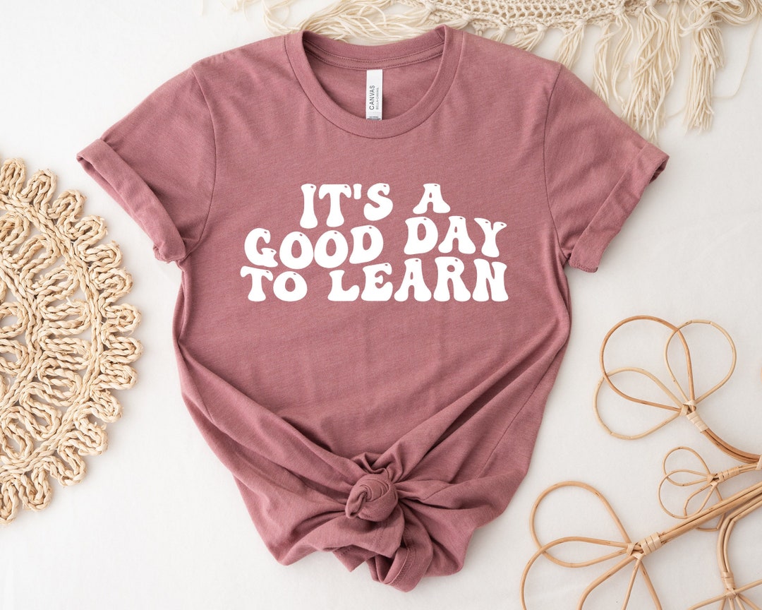 Custom Its A Good Day Shirt, Wavy Letters Shirt for Women, Custom Shirt ...