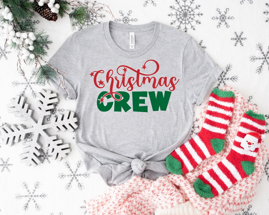 Christmas Crew Family Matching T-shirts, Christmas Family Party Shirts ...