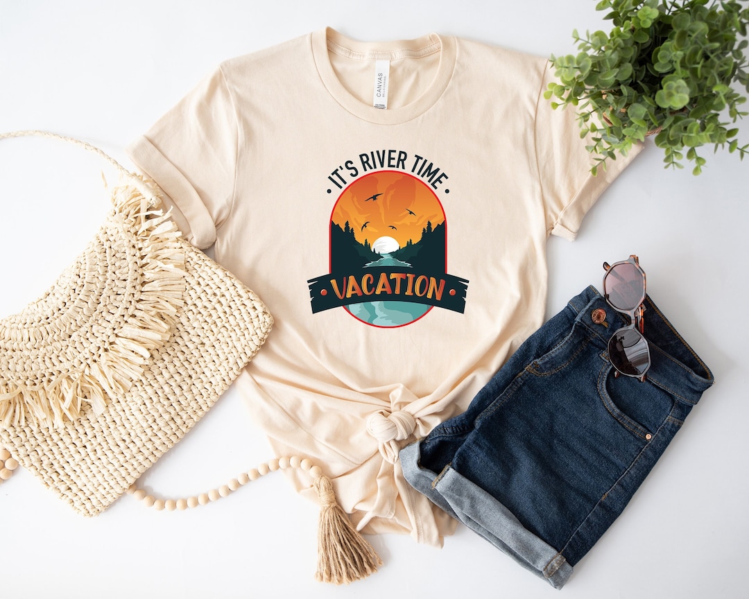It's River Time Vacation Shirt, River Vibes Shirt, River Hippie Shirt ...