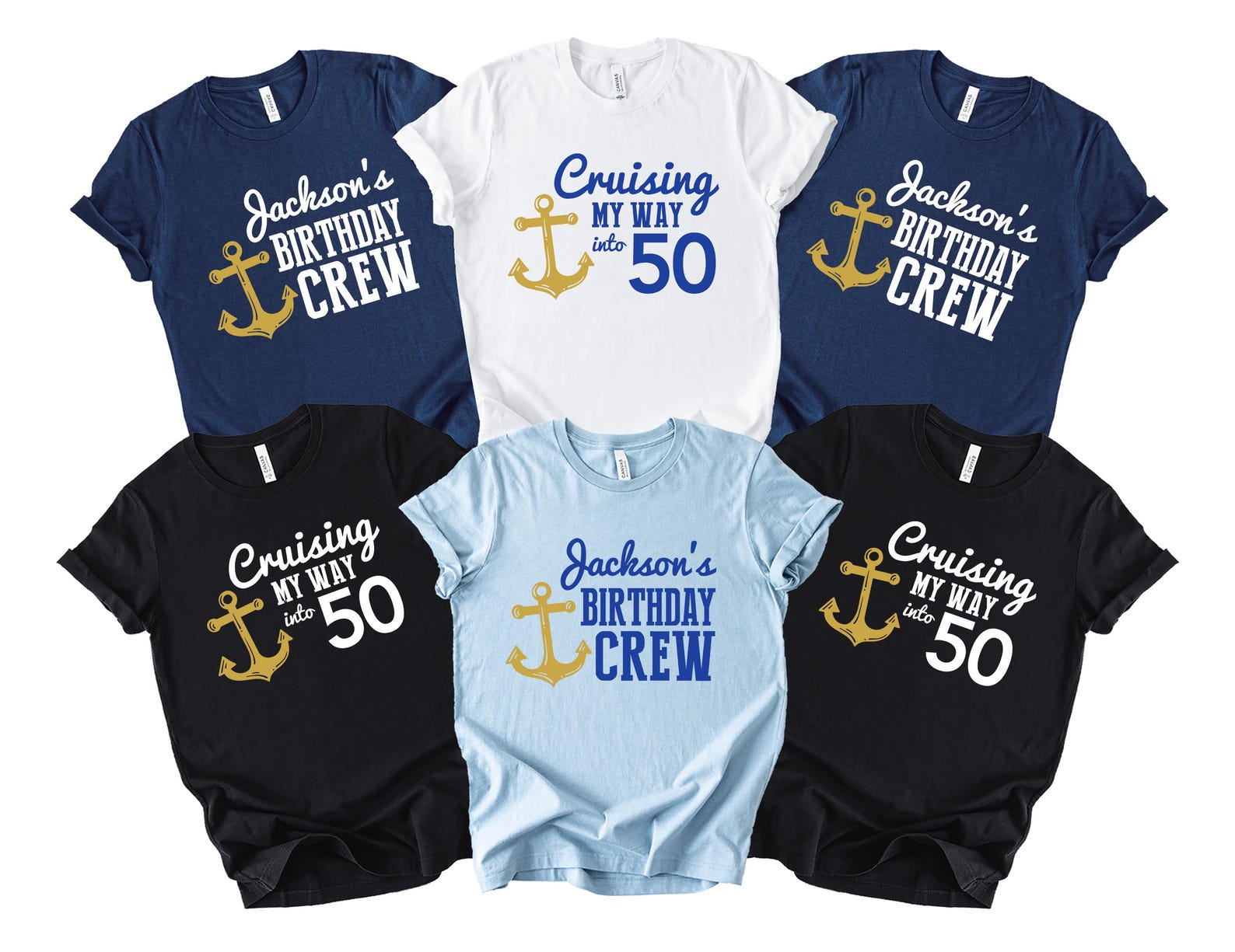 Custom Cruise Birthday Crew Shirt, Personalized Vacation Tee, Cruising ...