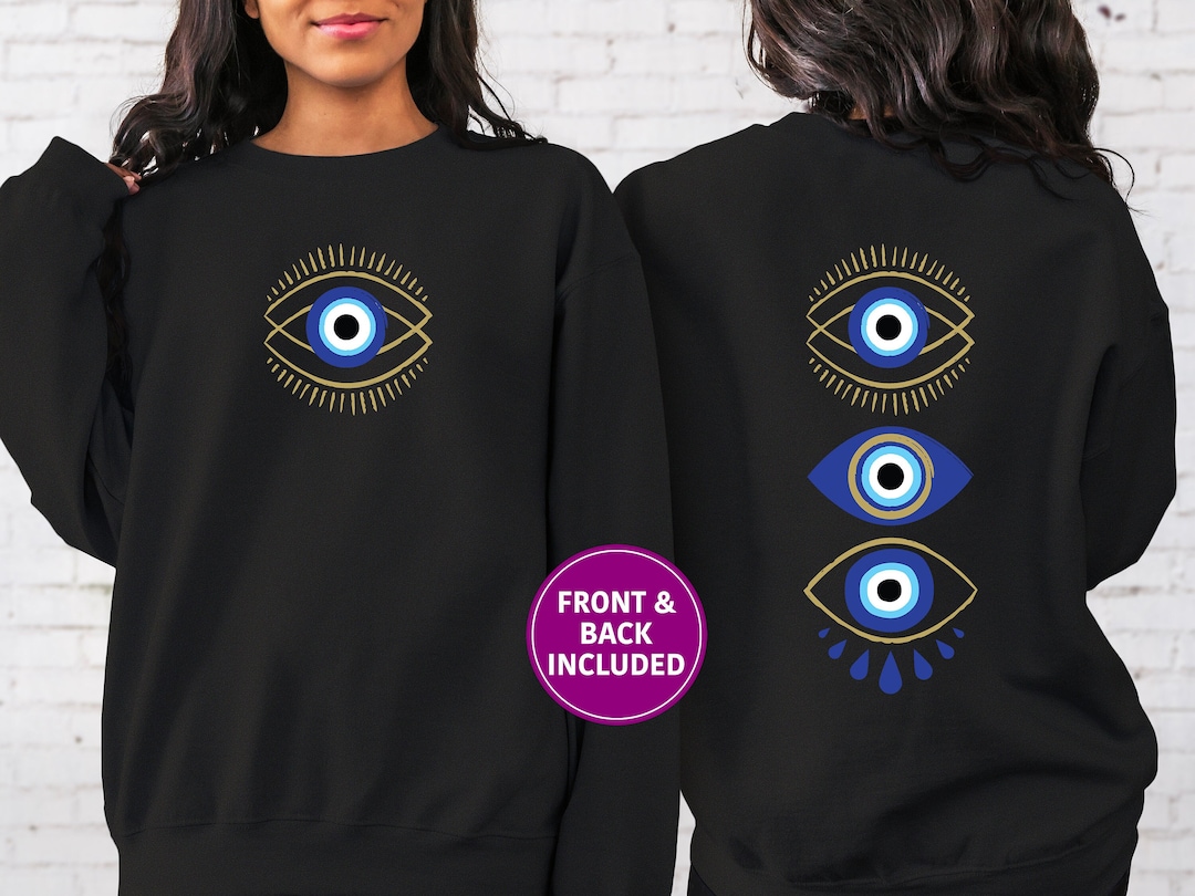 Evil Eye Sweatshirt, Evil Eye Tee, Evil Eye Shirt, Santorini Sweatshirt ...