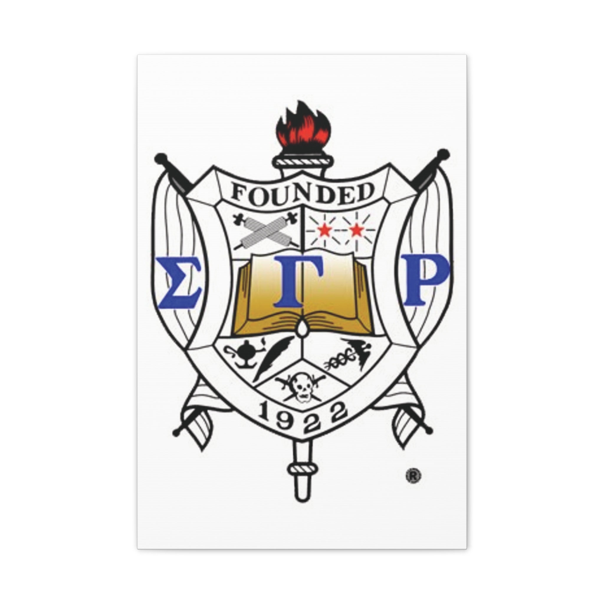 The Coat of Arms of Sigma Gamma Rho Sorority, Inc. Classic Canvas - Etsy
