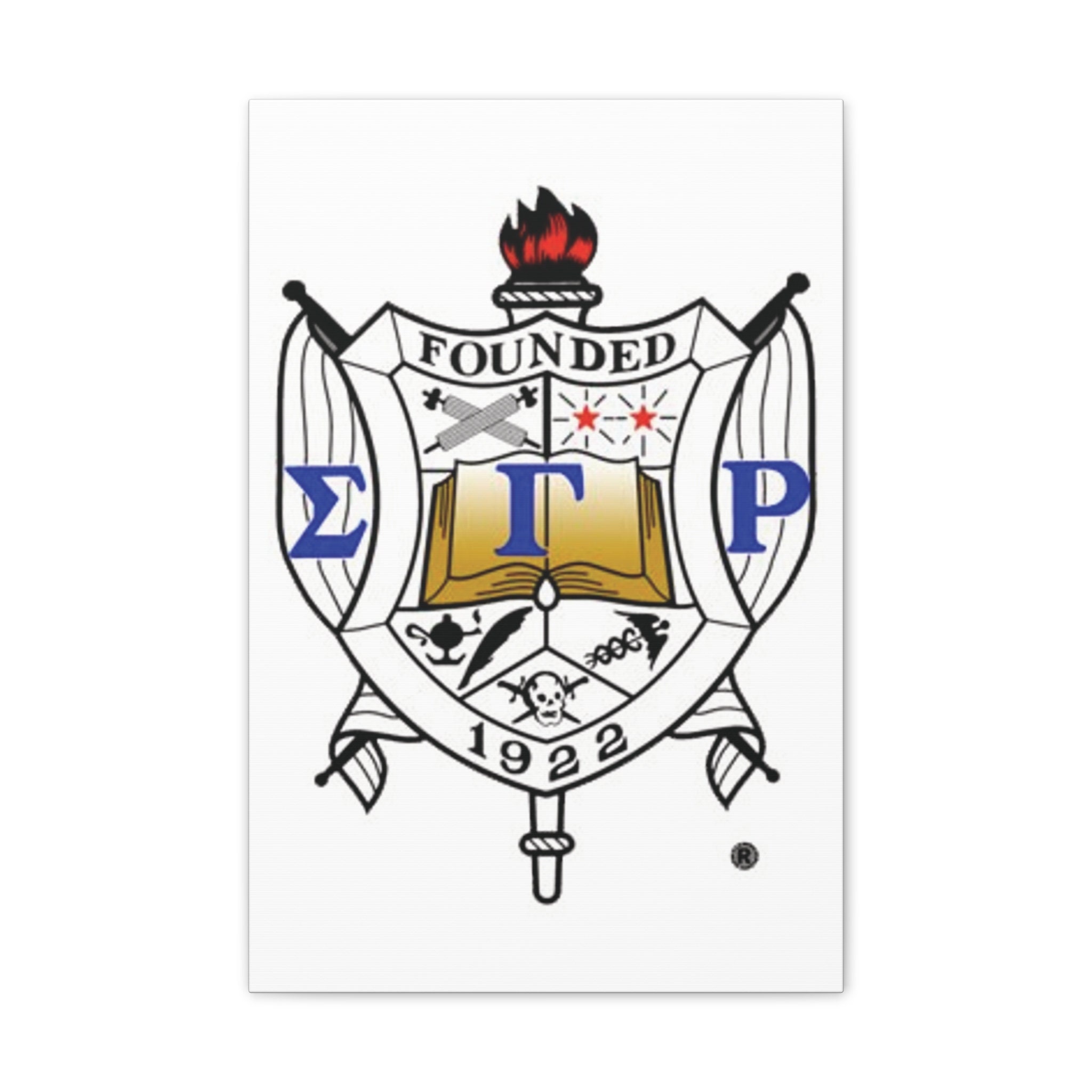 The Coat of Arms of Sigma Gamma Rho Sorority, Inc. Classic Canvas - Etsy