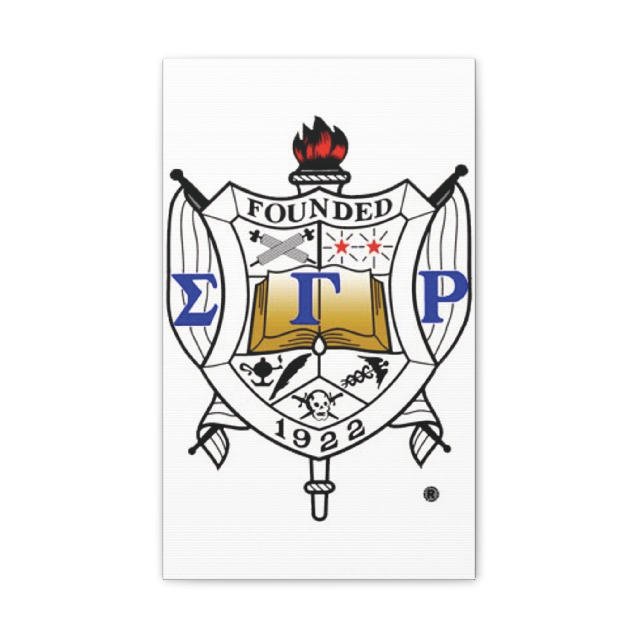 The Coat of Arms of Sigma Gamma Rho Sorority, Inc. Classic Canvas - Etsy