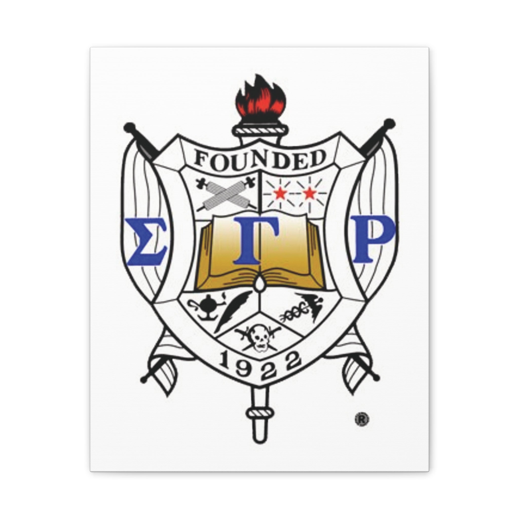 The Coat of Arms of Sigma Gamma Rho Sorority, Inc. Classic Canvas - Etsy