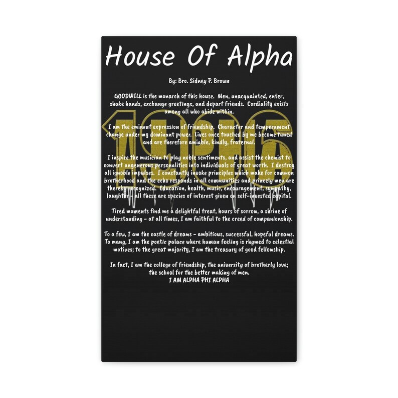 House of Alpha - Bro. Sidney P. Brown - Alpha Phi Alpha - Classic ...