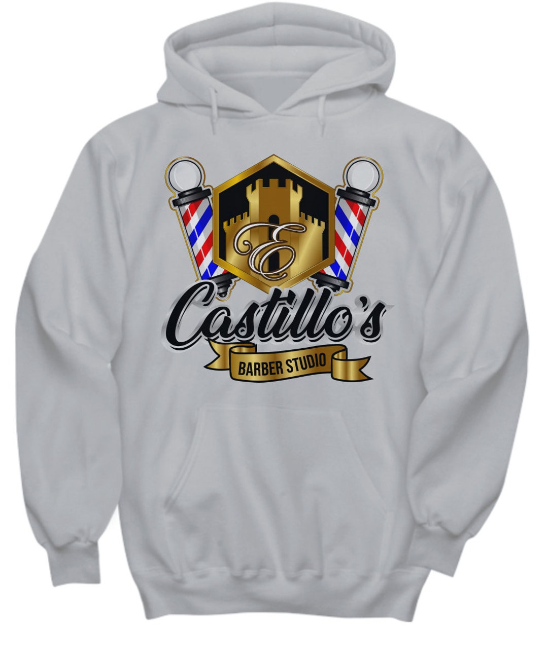 E Castillo, Barber Shop, Hoodie - Etsy