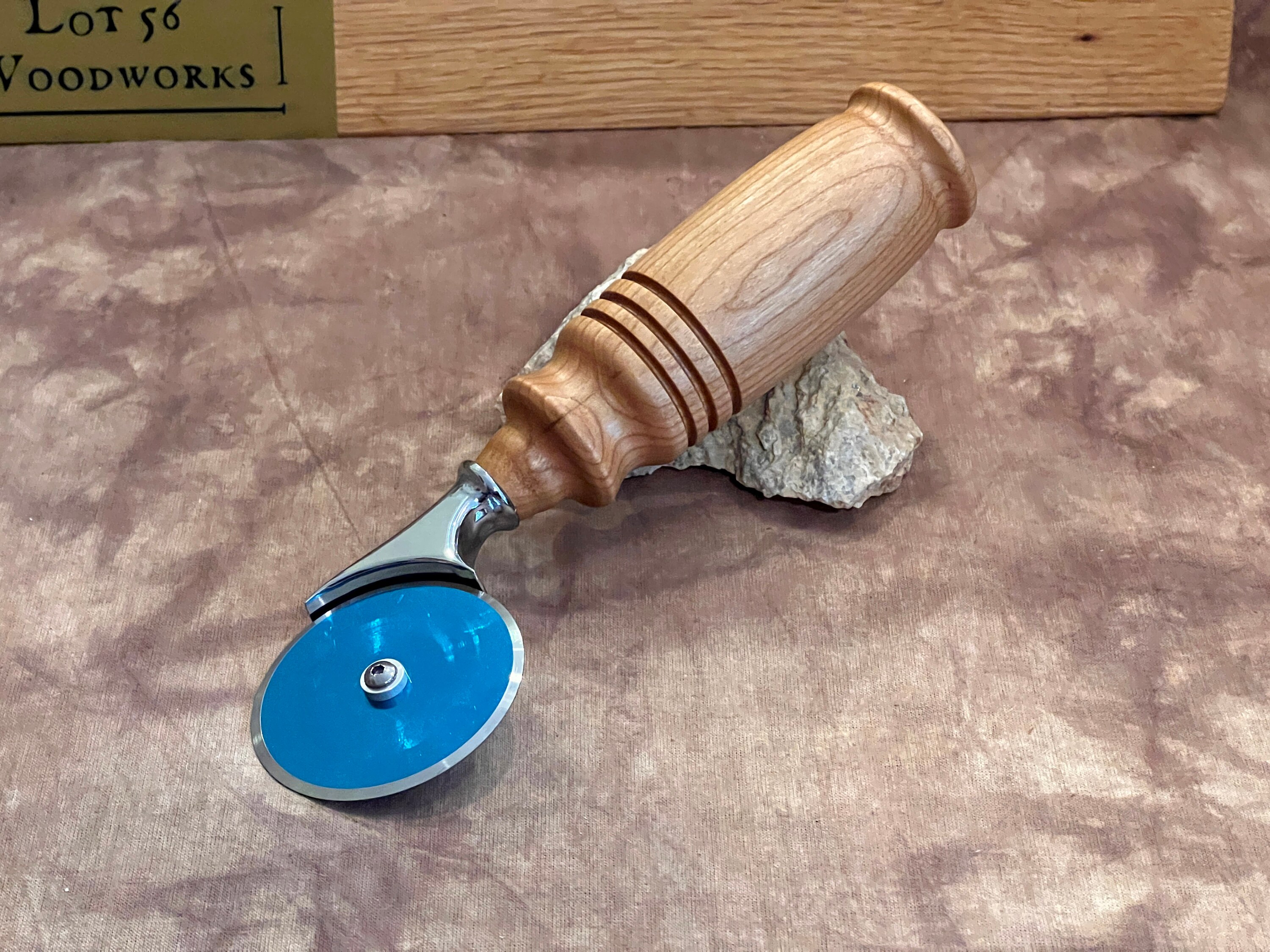 Pizza Cutter Made With Exotic Cherry Hardwood, Perfect Housewarming ...