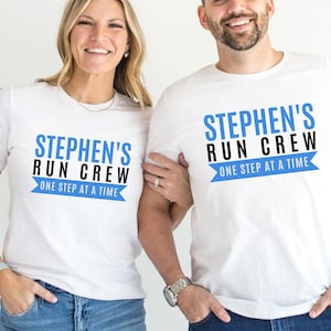 Custom Name Run Support Crew Shirt, Family Matching Cheer Squad, Group ...
