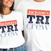 Custom Name Triathlon Support Crew Shirt, Family Matching Cheer Squad ...