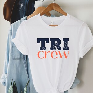 Triathlon Support Crew Shirt, Family Matching Cheer Squad, Group ...