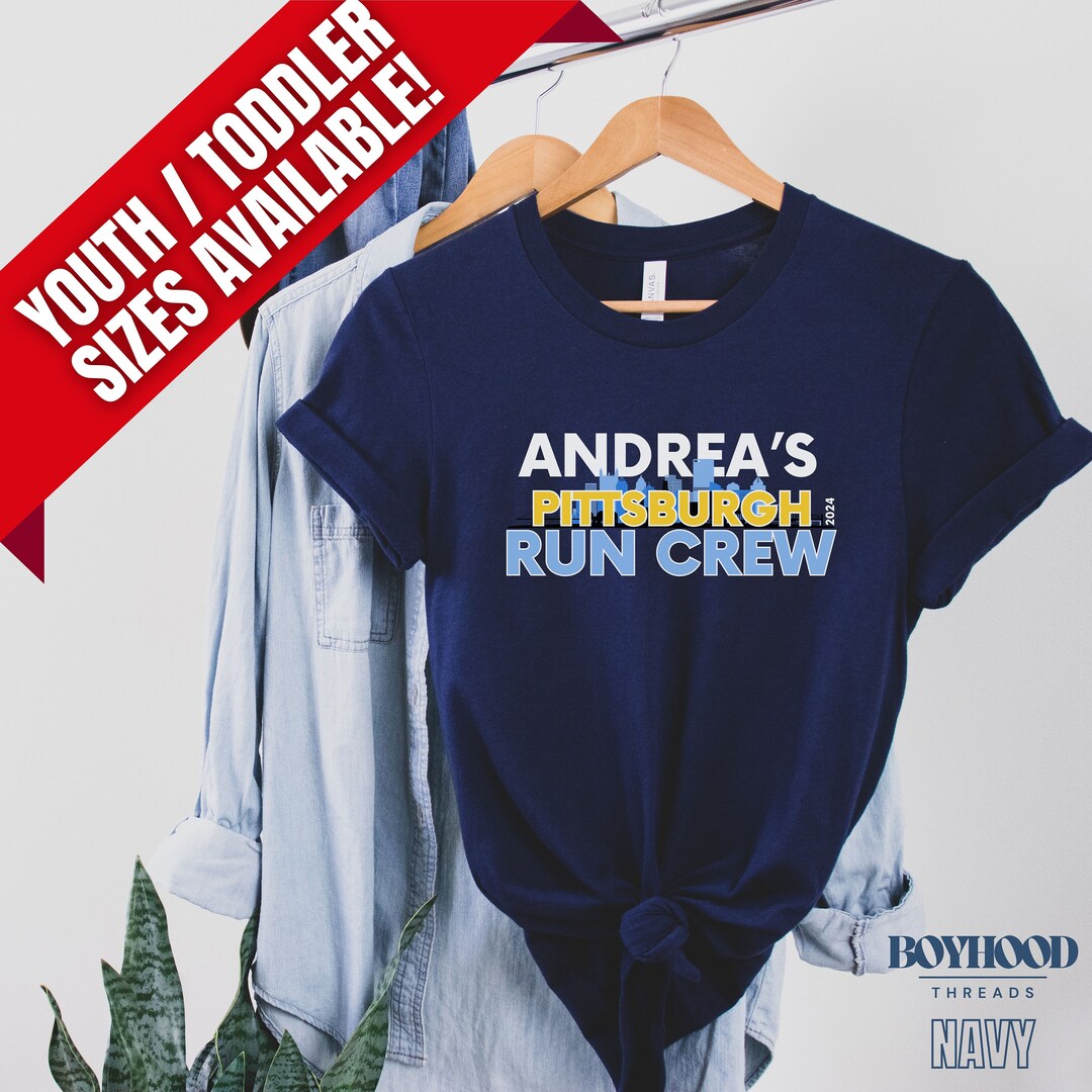 CUSTOM PITTSBURGH Run Crew T-shirt, Family Matching Support Crew Shirts ...
