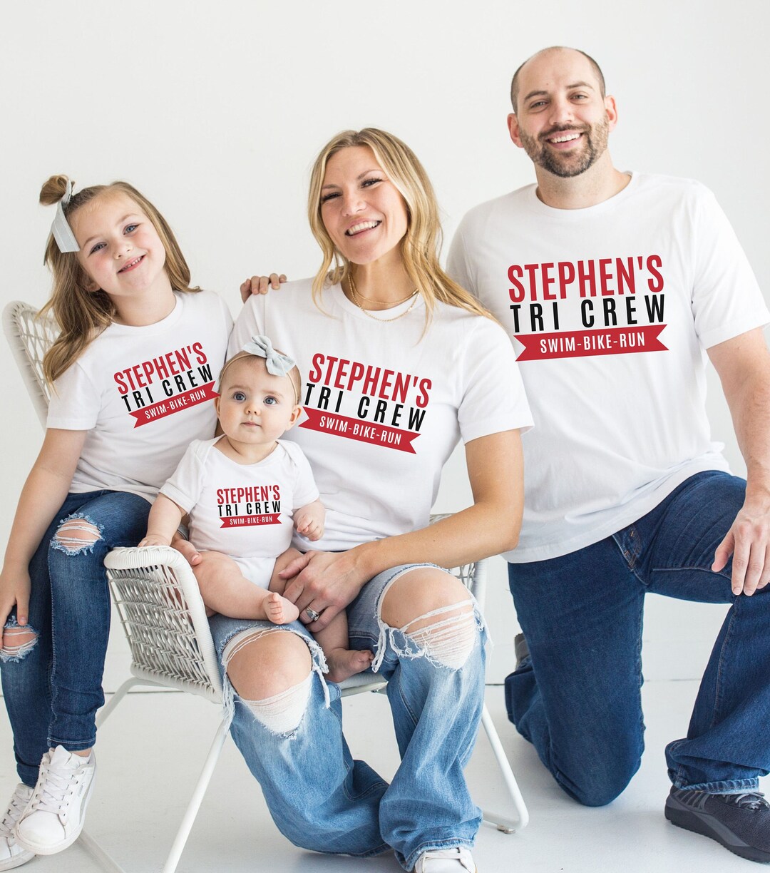 PERSONALIZED Triathlon Support Crew Shirt, Family Matching Cheer Squad ...