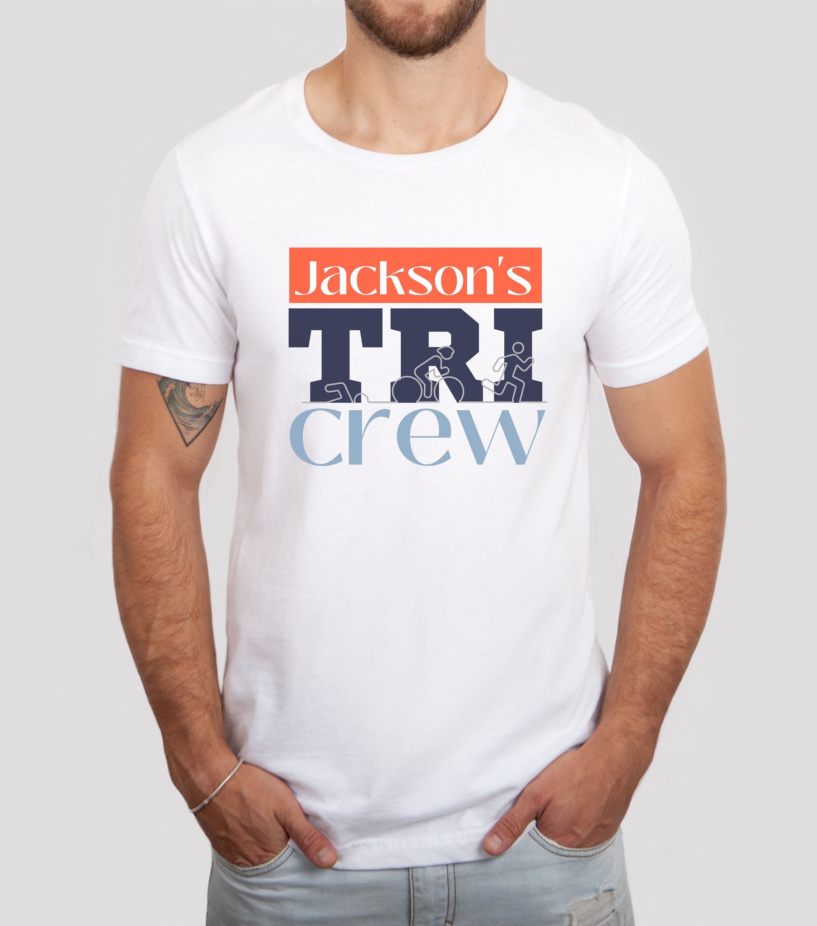 Custom Name Triathlon Support Crew Shirt Family Matching - Etsy