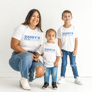 Daddy's Run Support Crew Shirt, Family Matching Cheer T-shirts, Gift ...