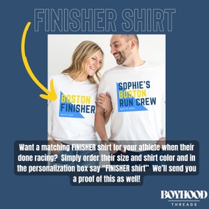 Custom Running Crew T-shirt, Family Matching Shirts, Group Spectator ...