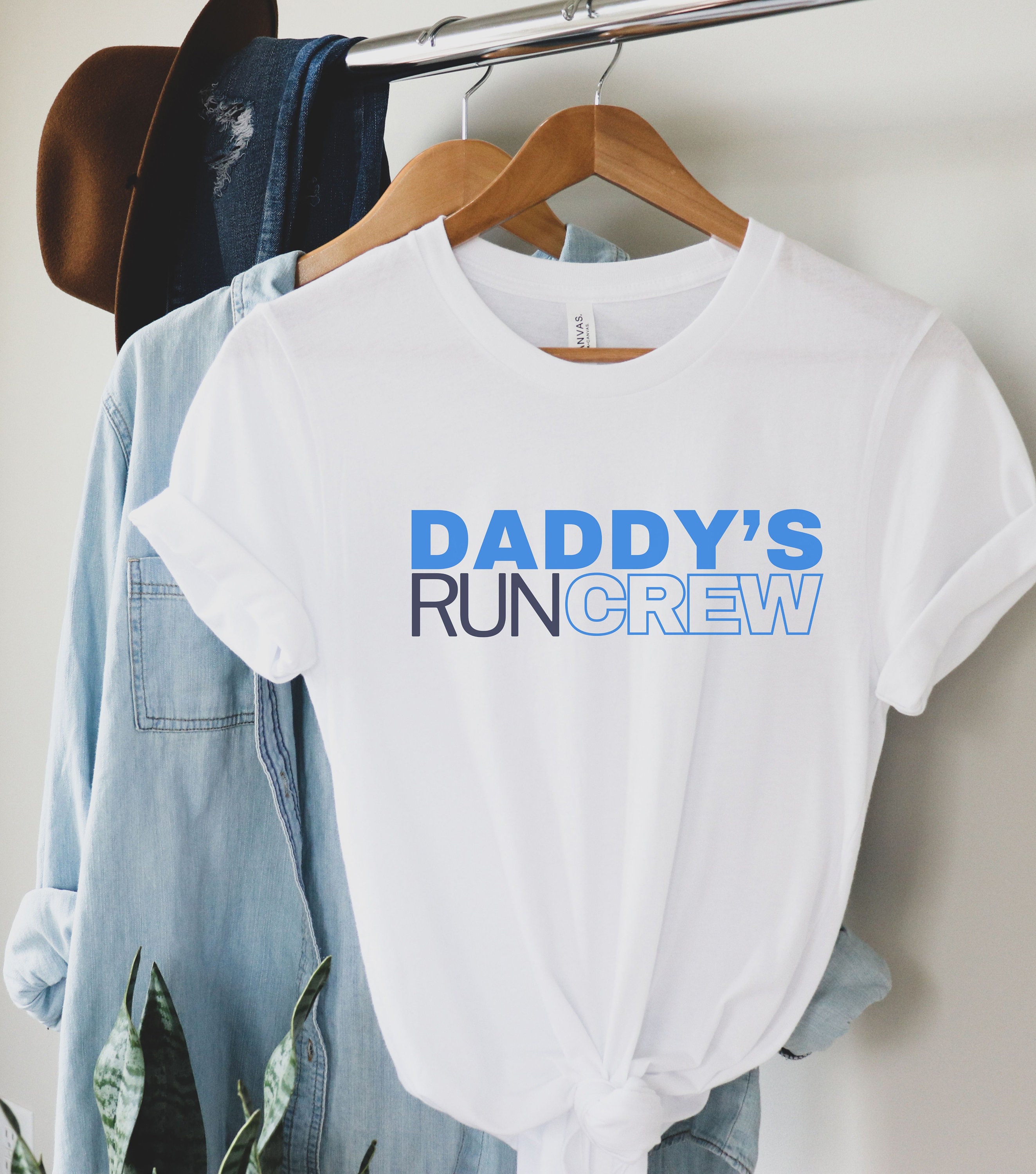 Daddy's Run Support Crew Shirt, Family Matching Cheer T-shirts, Gift ...