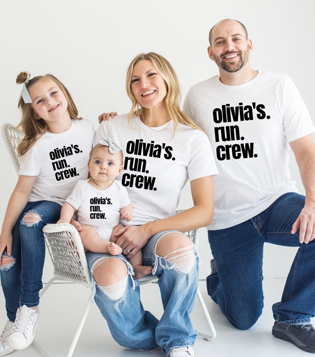 Custom Name Marathon Support Crew Shirt, Family Matching Cheer Squad ...
