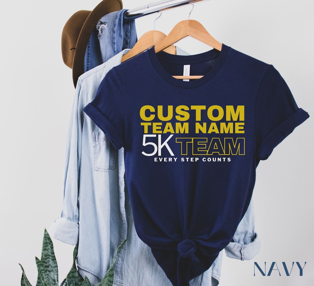 Custom Team Shirts, Personalized Group Run Race Shirts, 5k Team Shirts ...
