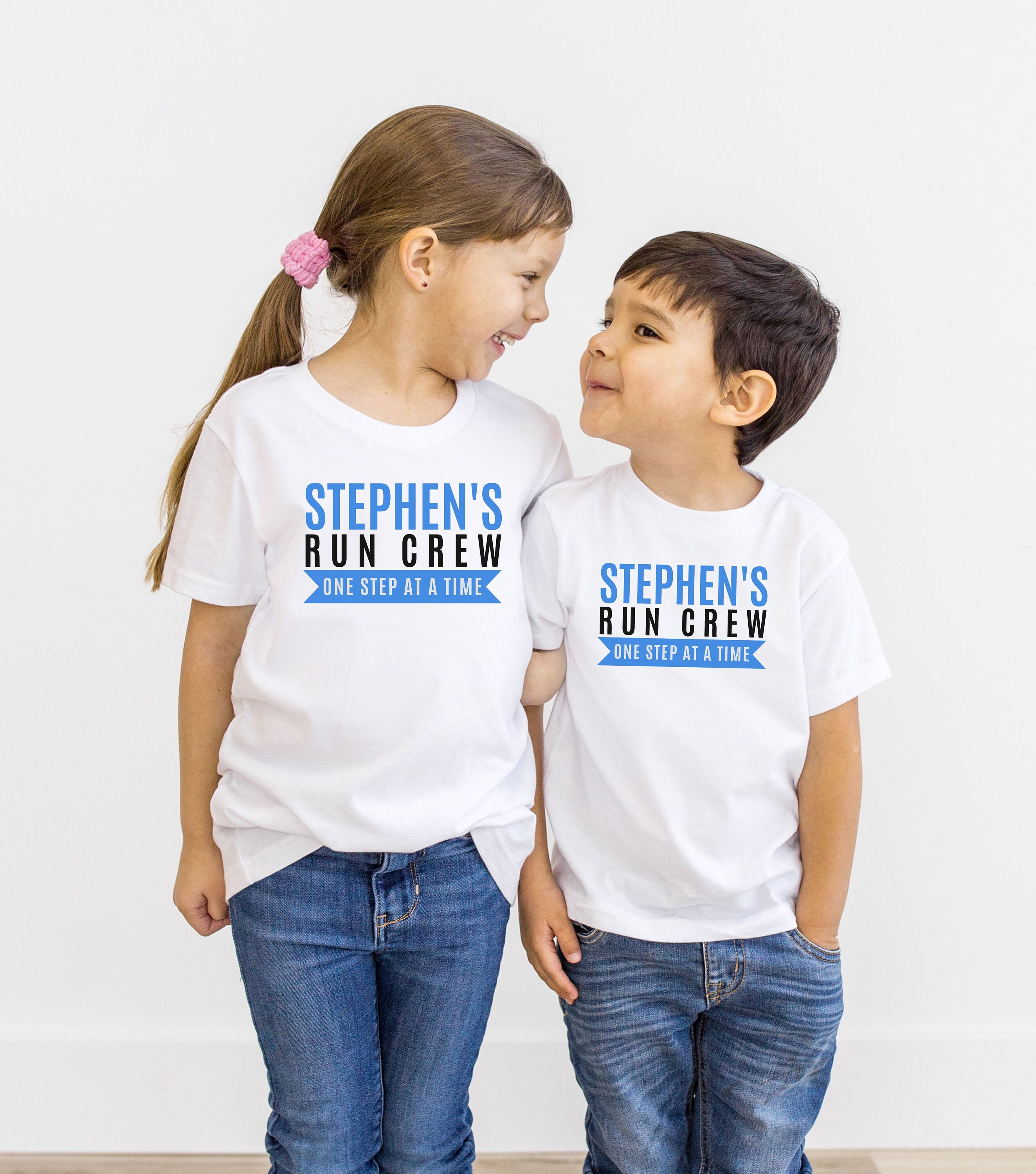 Custom Name Run Support Crew Shirt, Family Matching Cheer Squad, Group ...