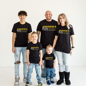 Custom Running Crew T-shirt, Family Matching Shirts, Group Spectator ...