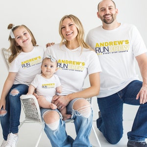 Custom Running Crew T-shirt, Family Matching Shirts, Group Spectator ...