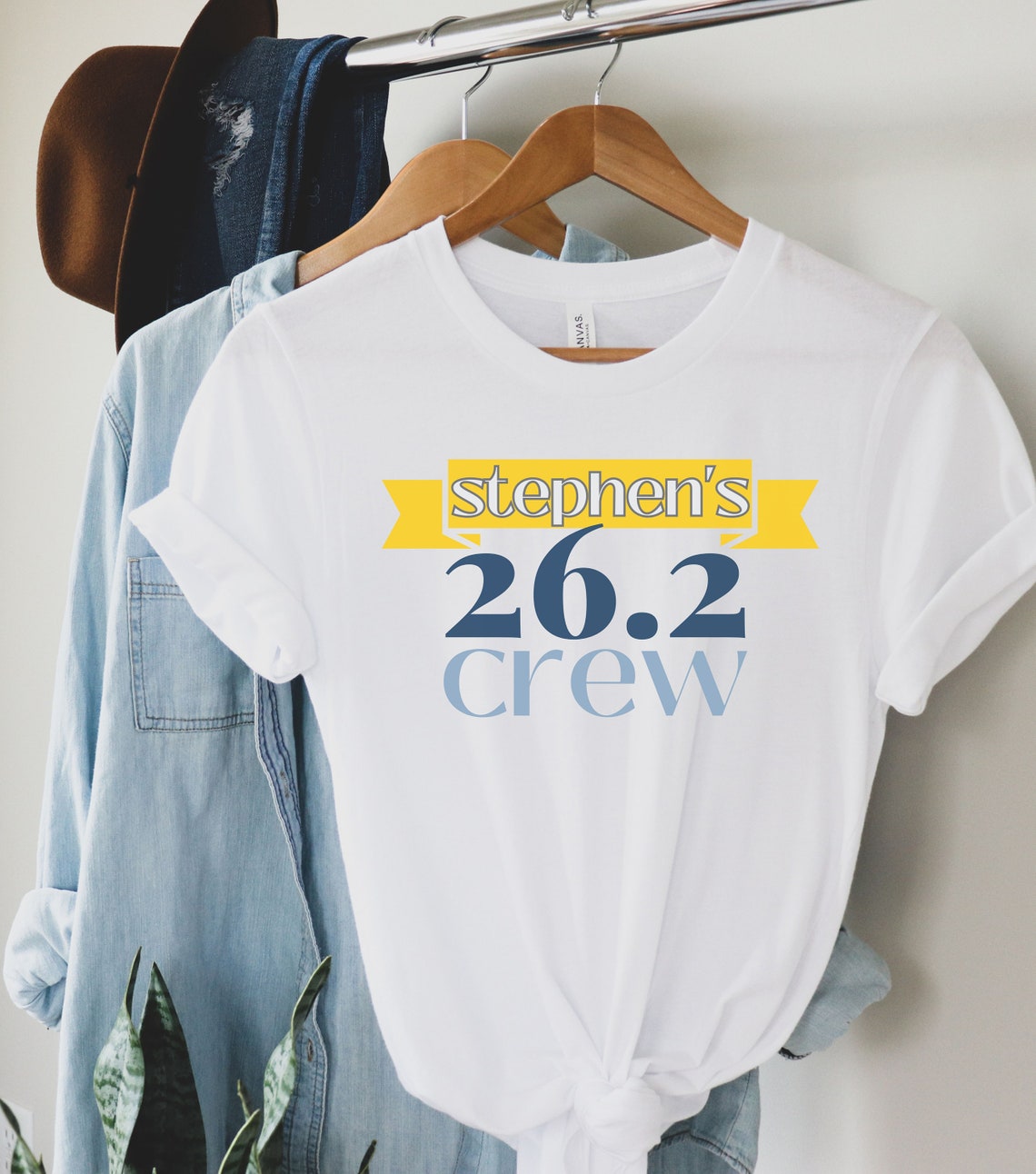 Custom Name Marathon Support Crew Shirt Family Matching Cheer - Etsy